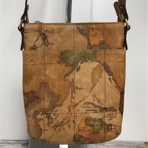 Alviero Martini | Bags | Alviero Martini Trim Geography Map Print Body ...